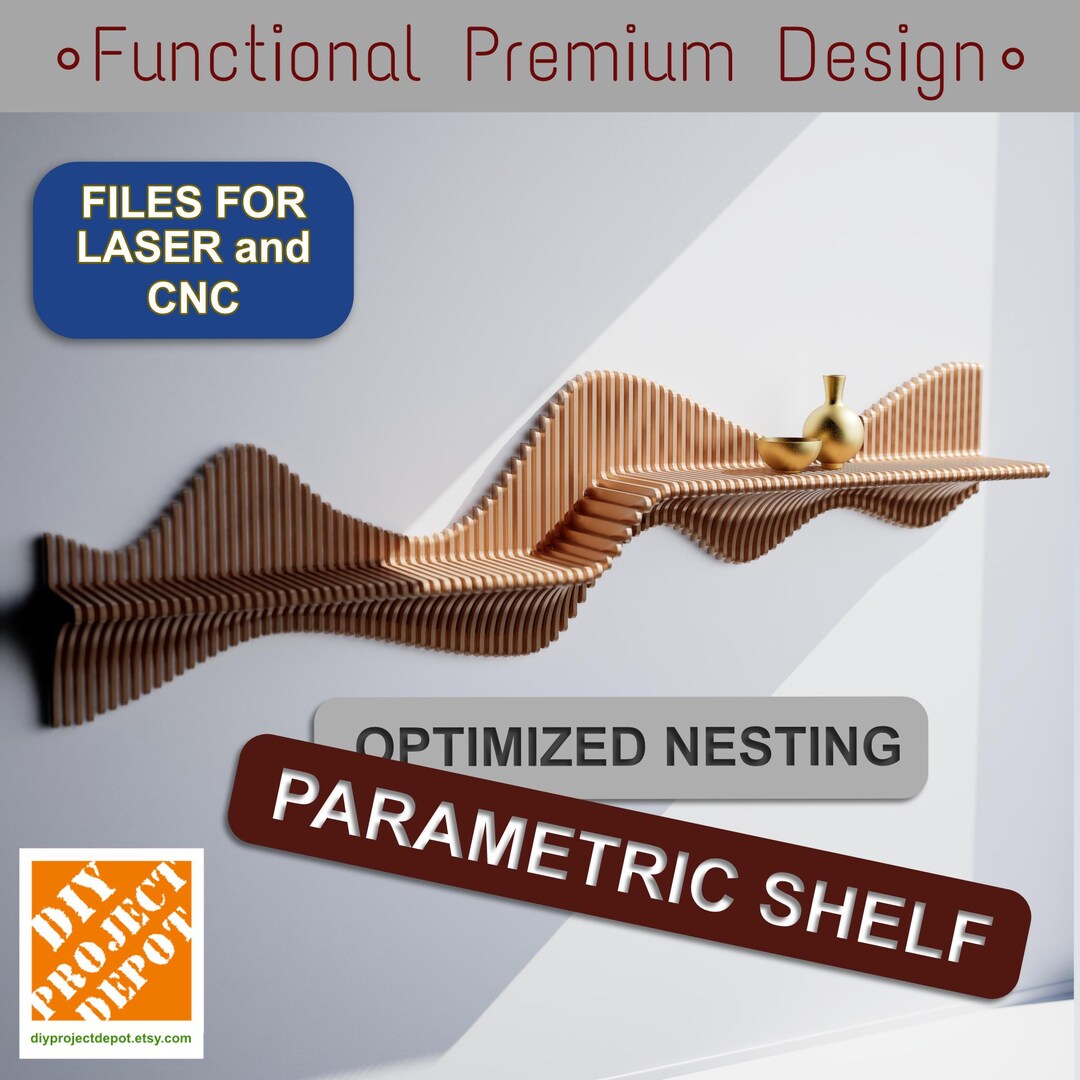 Double-level Parametric Shelf, Optimized Nesting, Premium Furniture ...
