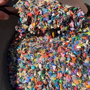 Shredded Recycled HDPE Plastic for DIY Projects, High-density ...