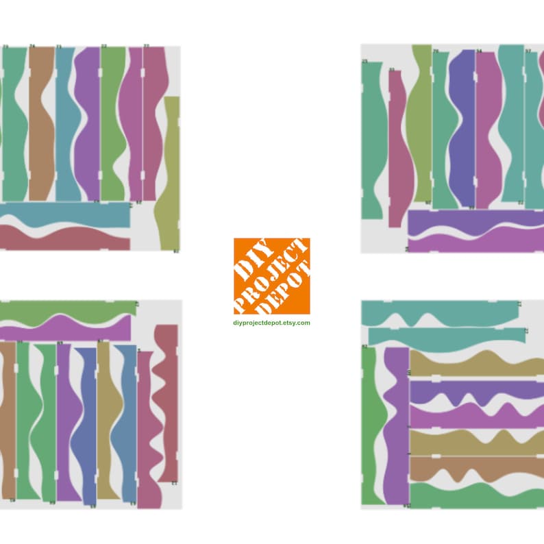 Custom Parametric Wall Art for Laser or CNC, Optimized Nesting, Premium ...