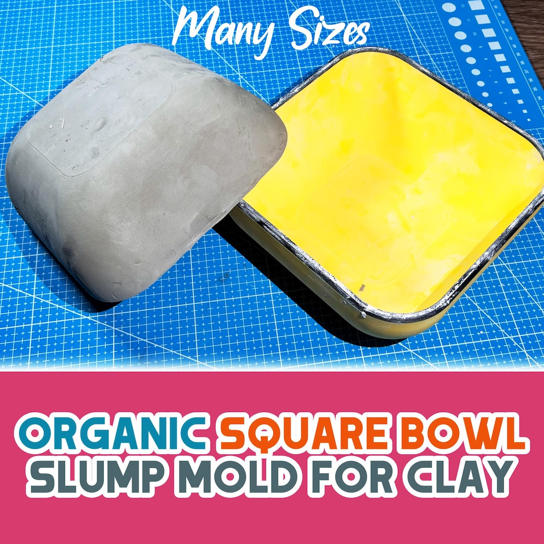 Organic Square Bowl Slump Mold for Clay Slab, Ceramic Bowl Form, 3D ...