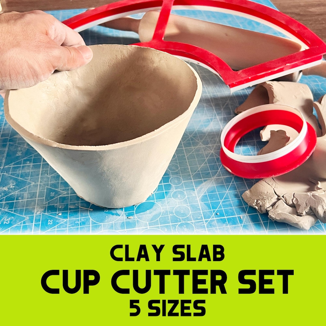 Clay Slab Cup Cutter Set | Modern Slab Cup Cutter Kit | 3D Printed ...