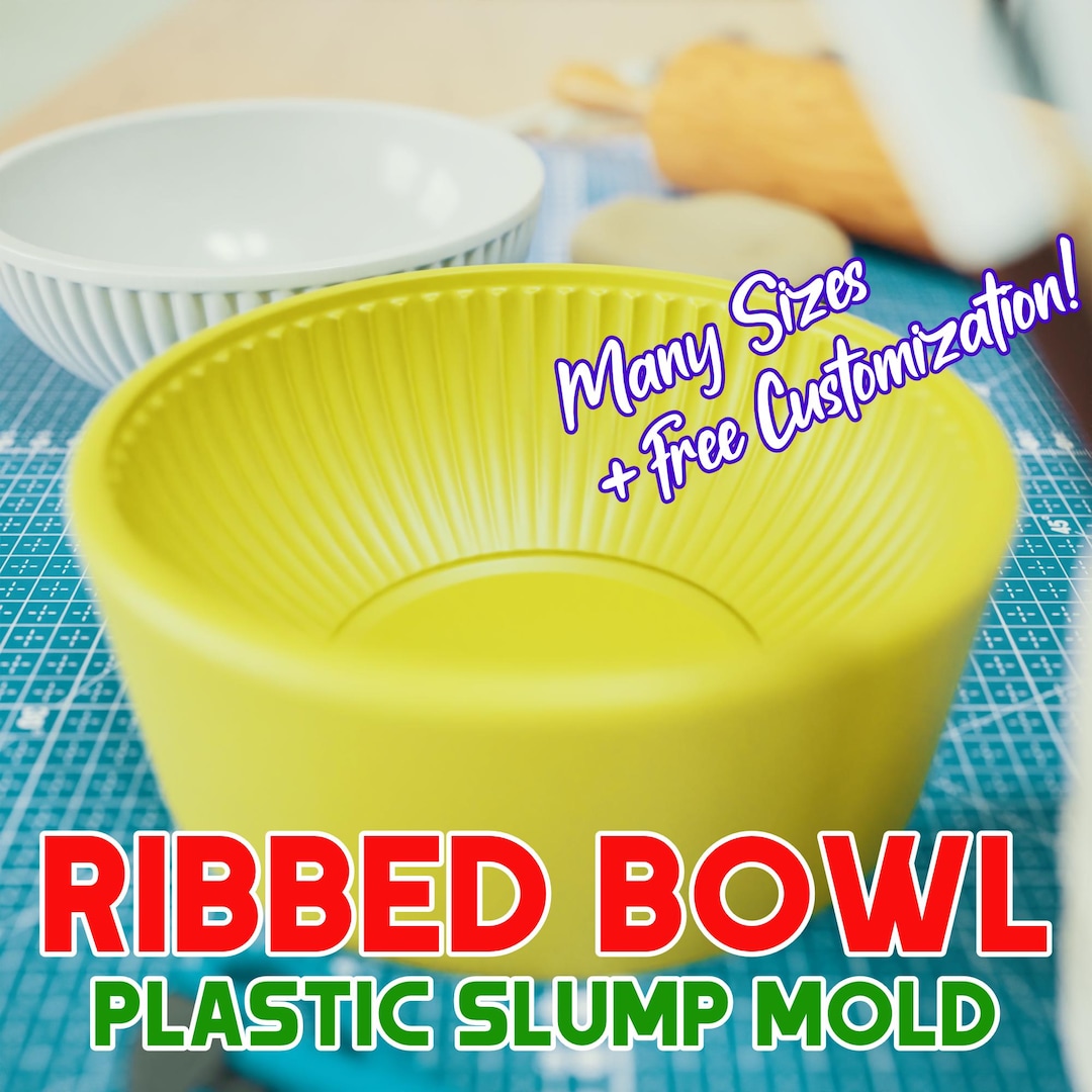 Ribbed Bowl Slump Mold for Potter | Custom Size Mold for Ceramics ...
