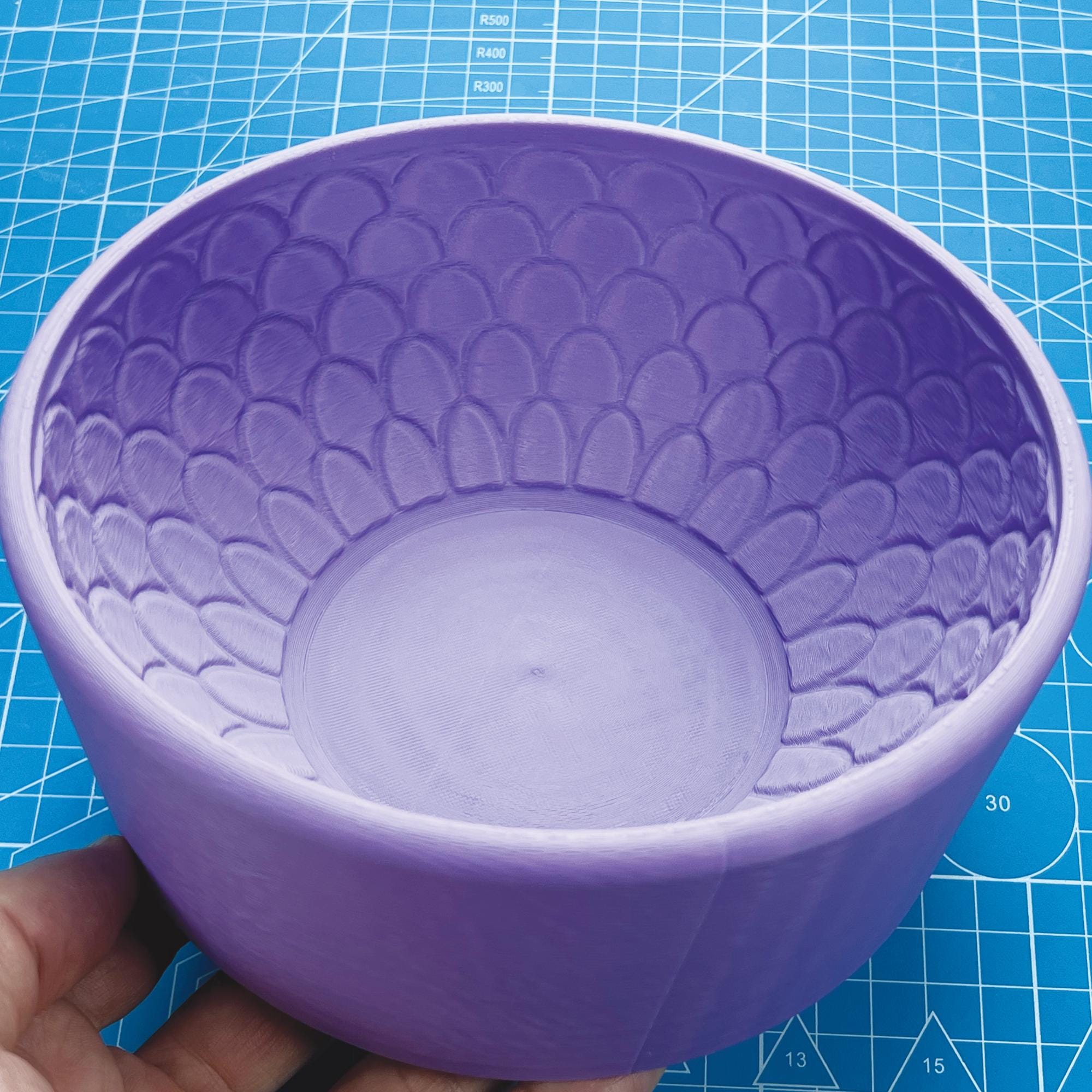 Scales Pattern Bowl Mold, Relief Pattern Plate Mold, Custom Size Slump ...