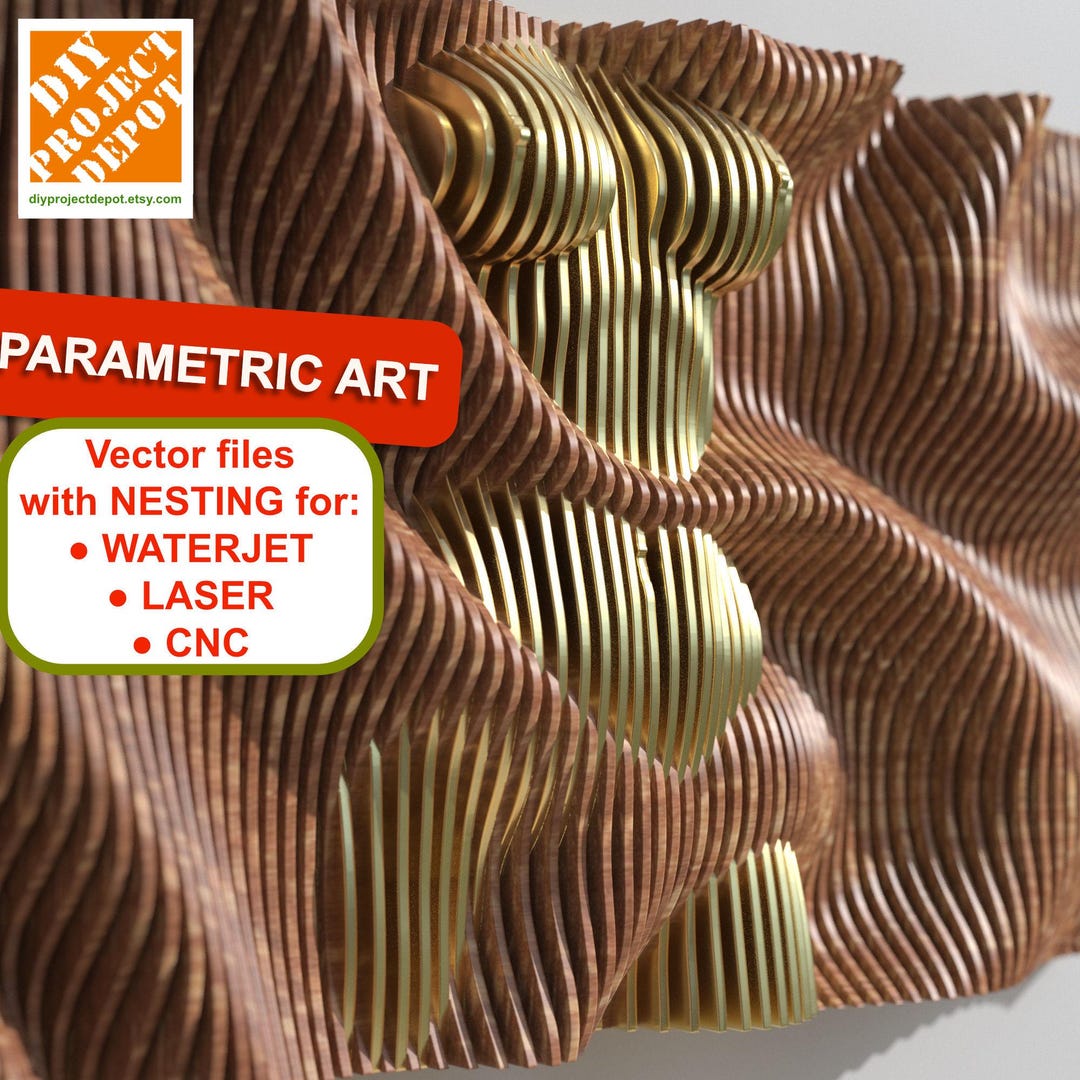 Woman Parametric Wall Art for CNC or Laser, Optimized Nesting, Modern ...