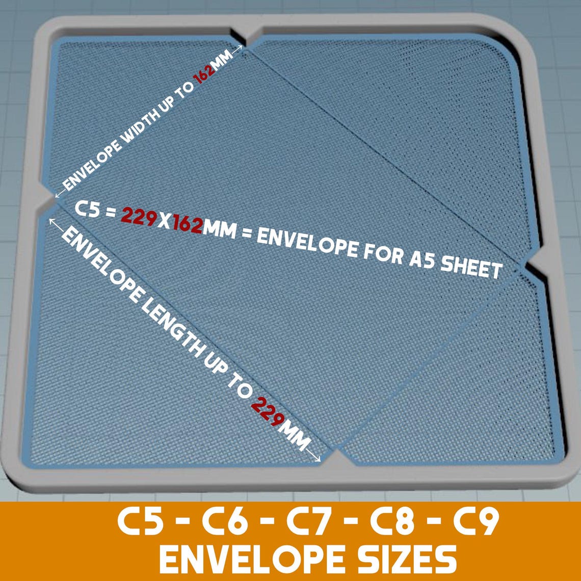 Handmade Paper Envelope Deckle and Mold Papermaking Kit C5 C6 C7 C8 C9 ...