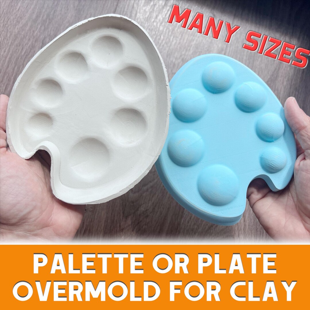 Ceramic Paint Palette Overmold | Plate Drape Mold for Clay | Original ...