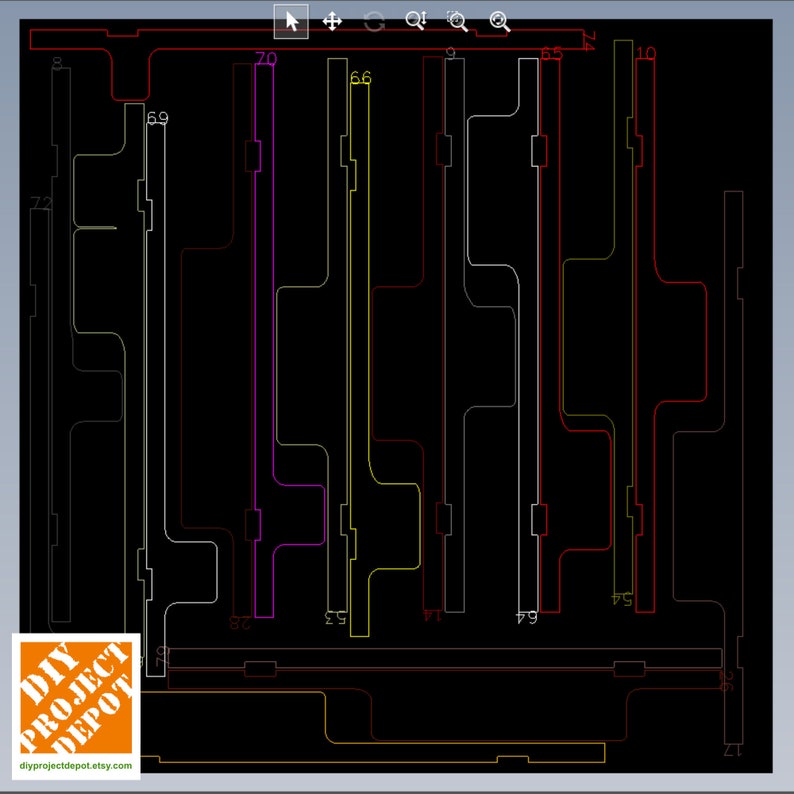 Custom Parametric Wall Art for Laser or CNC, Optimized Nesting, Premium ...