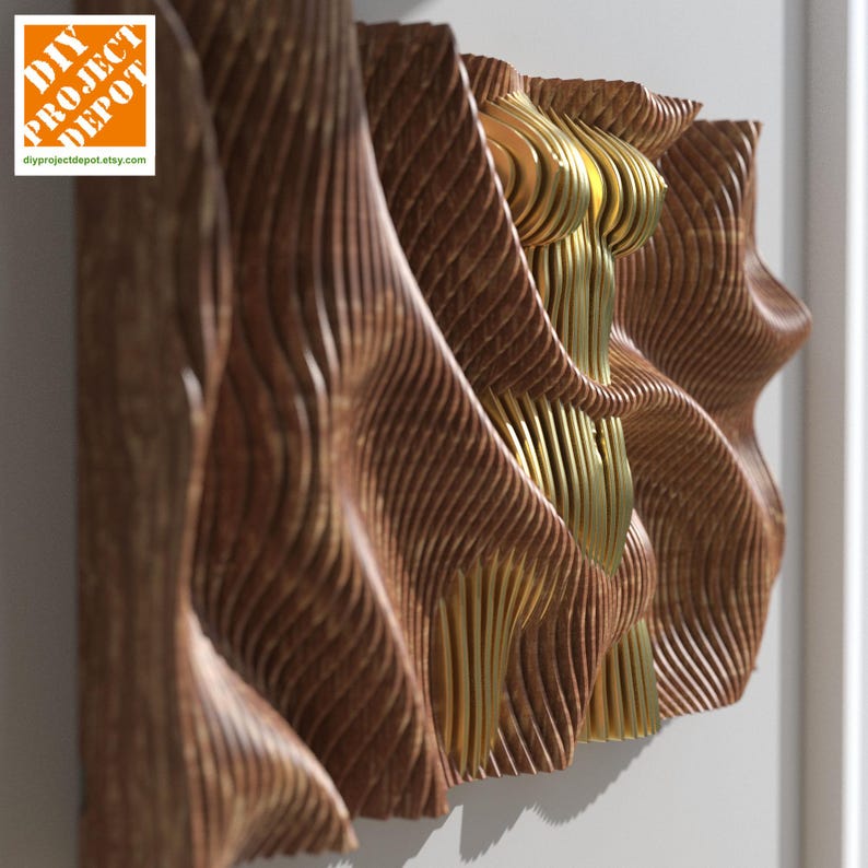 Woman Parametric Wall Art for CNC or Laser, Optimized Nesting, Modern ...