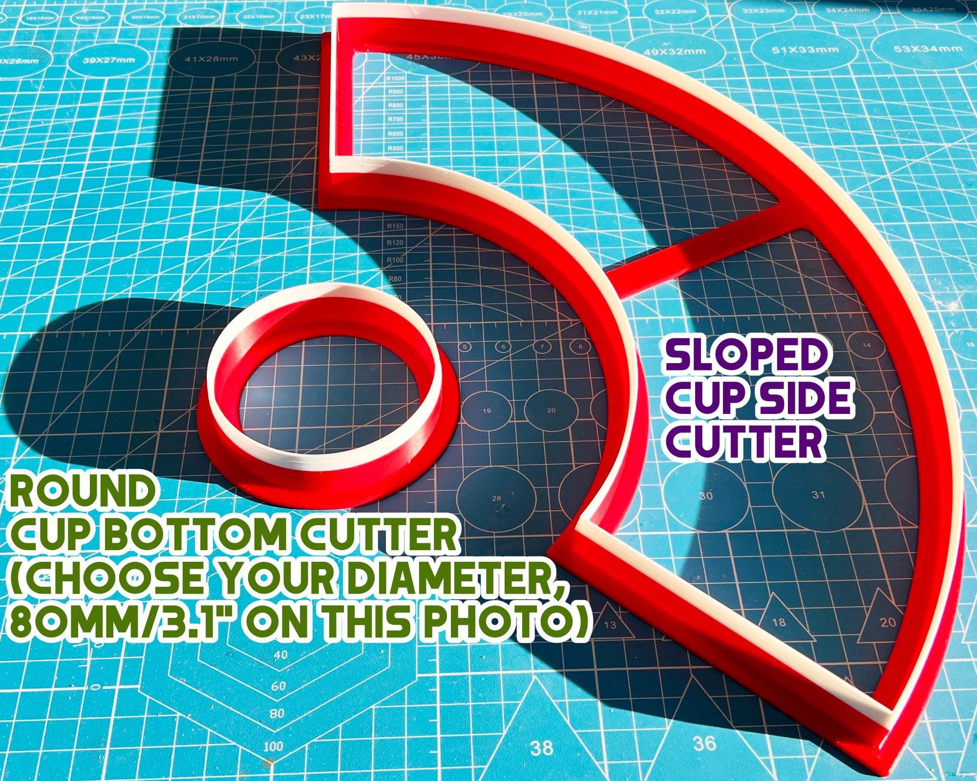 Clay Slab Cup Cutter Set | Modern Slab Cup Cutter Kit | 3D Printed ...