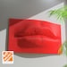Lips Parametric Wall Art for CNC or Laser, 3D Lips, Optimized Nesting ...