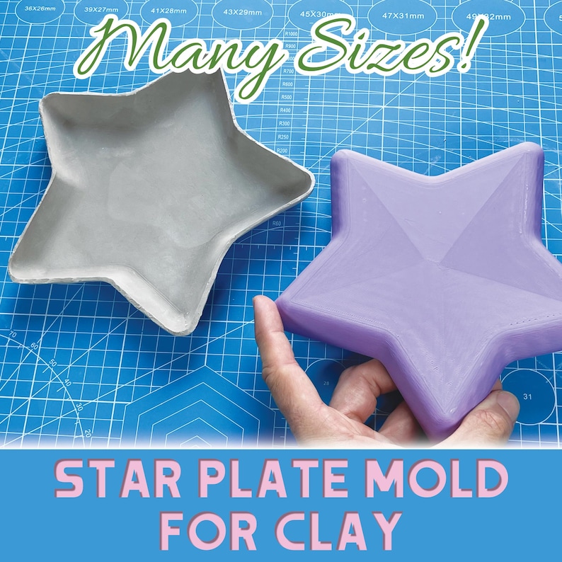Star Plate Pottery Form | Dish Hump Mold for Clay | Plate for Kids ...