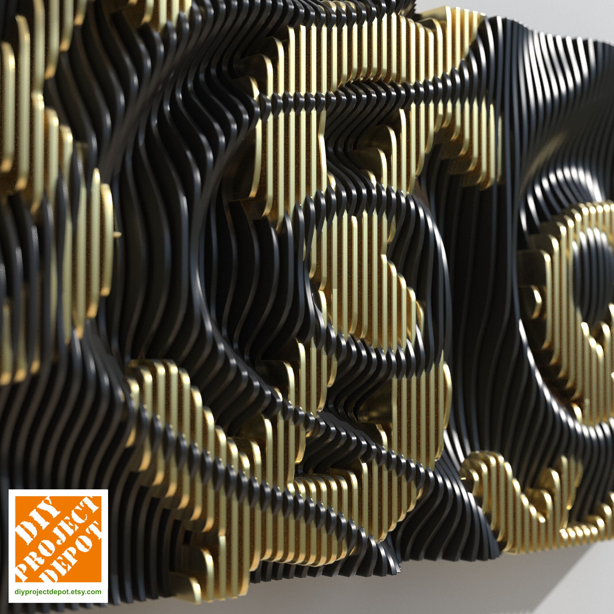 Dollar Parametric Wall Art for CNC or Laser, Money and Waves, Optimized ...