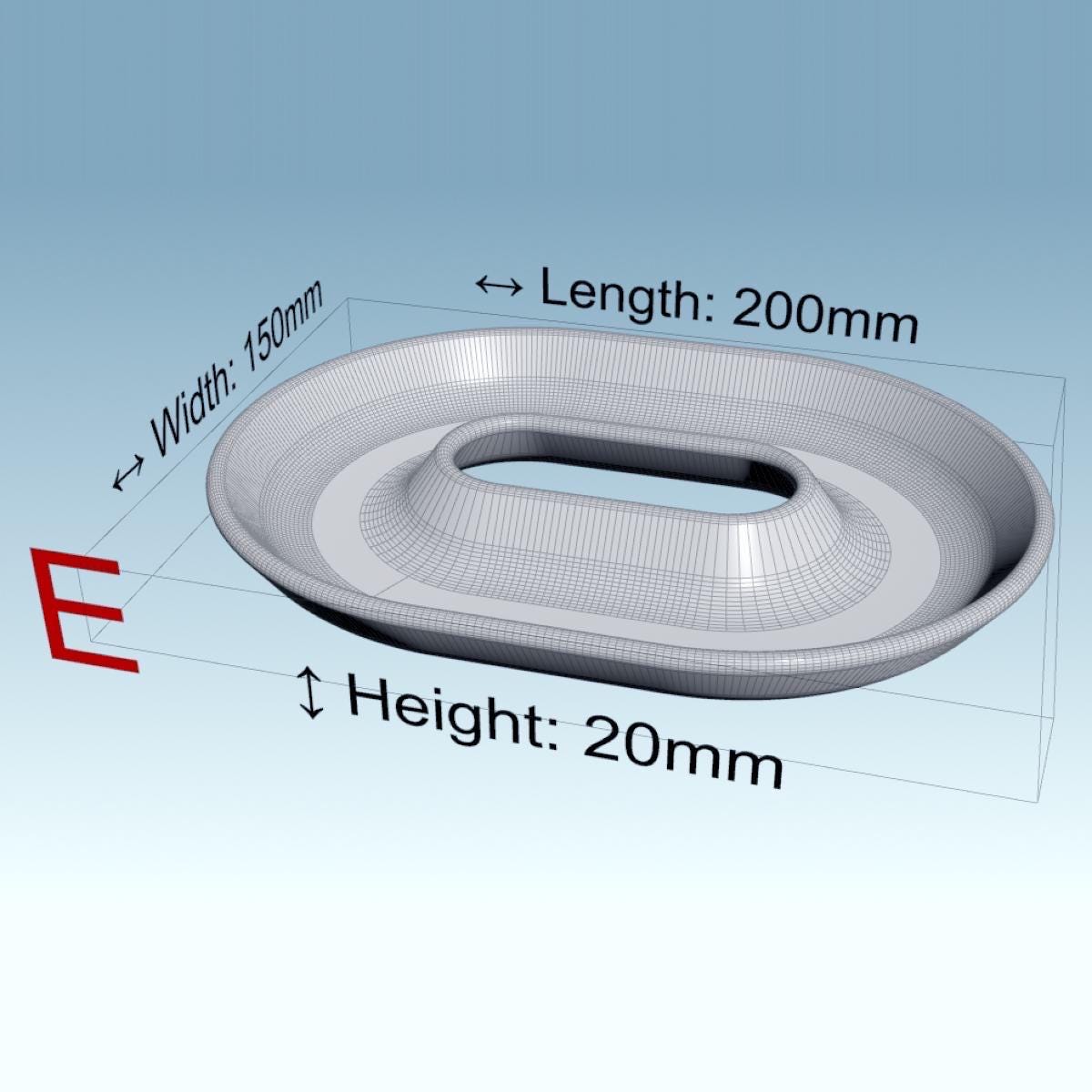 O-shaped Tray Overmold for Clay | Free Size Customization | Overmold ...