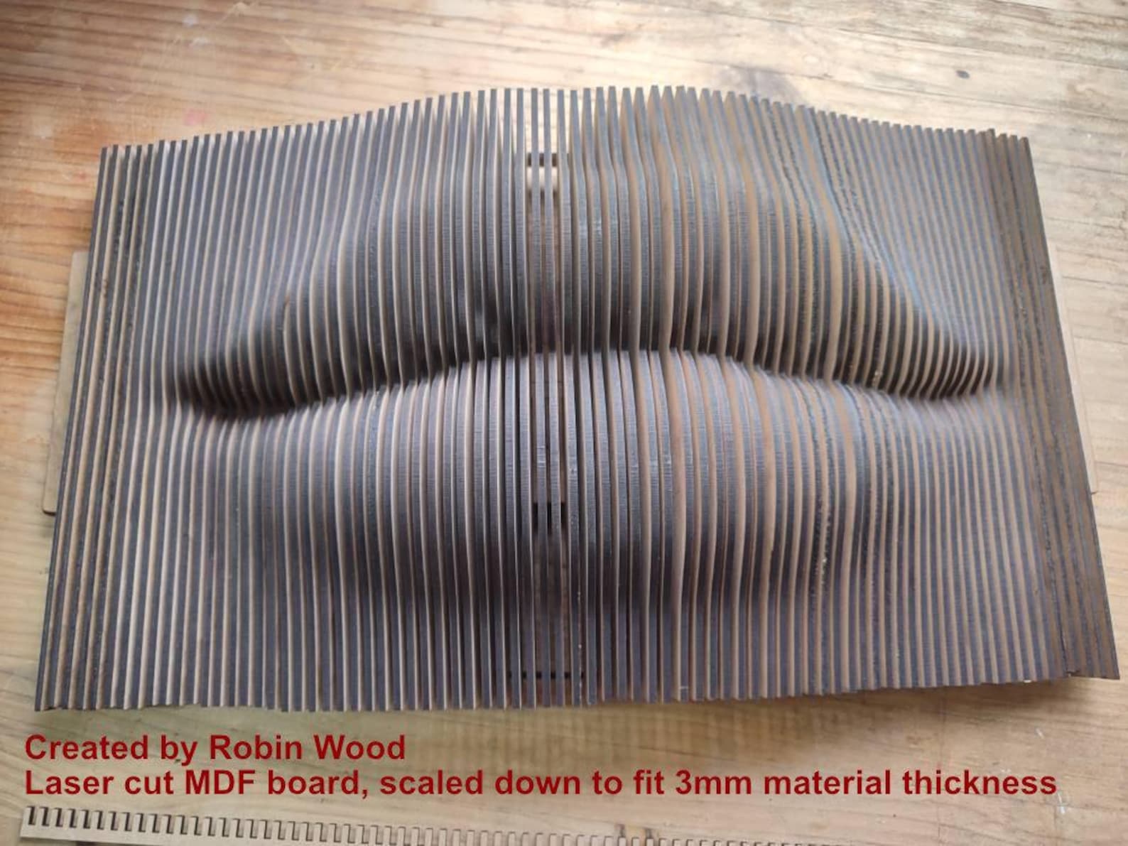Lips Parametric Wall Art for CNC or Laser, 3D Lips, Optimized Nesting ...