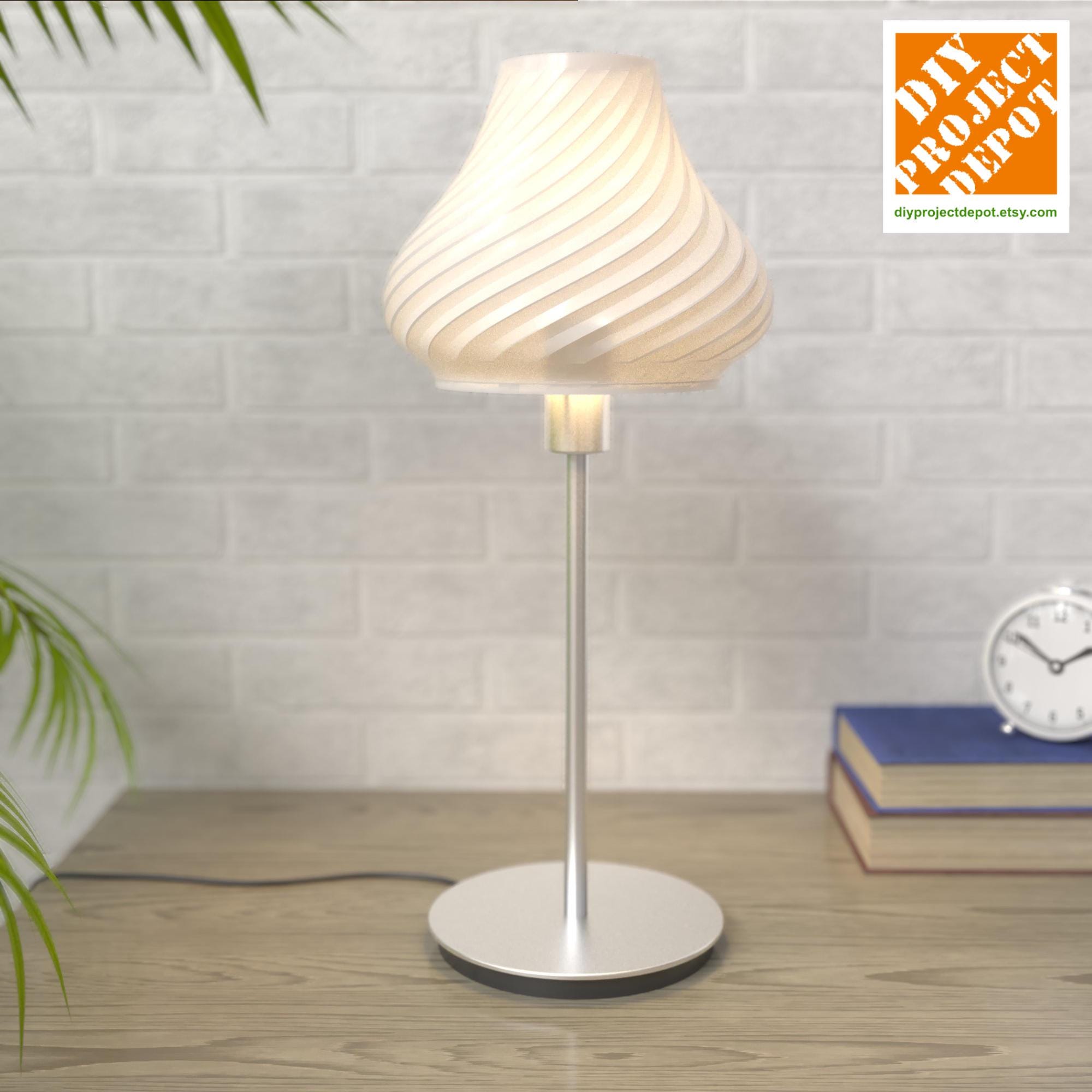 3D Printed Lamp STL File | Ikea SKAFTET Lampshade Mod | Budget DIY Lamp ...