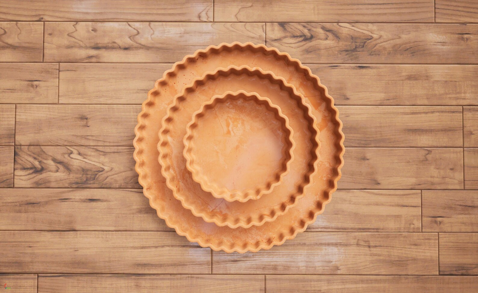 Ceramic Pie Pan Overmold | 3D Printed Plastic Drape Mold for Baking ...