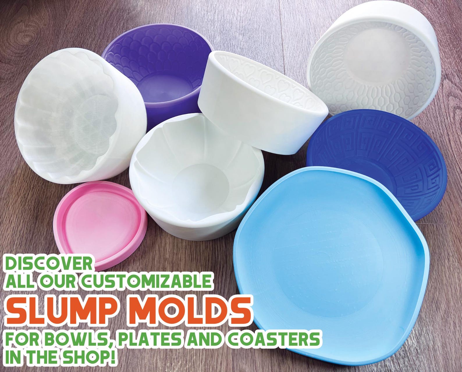 Ceramic Bowl Slump Mold | Custom Size Plain Slump Mold for Ceramics ...