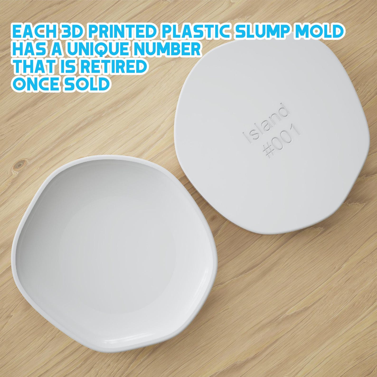 Organic Plate Slump Mold | Plate Mold | Wabi-sabi Plate, Unique Slump ...