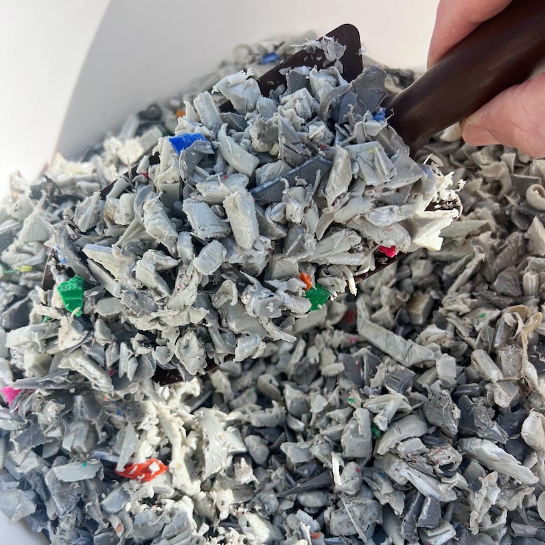 Shredded Recycled HDPE Plastic for DIY Projects, High-density ...