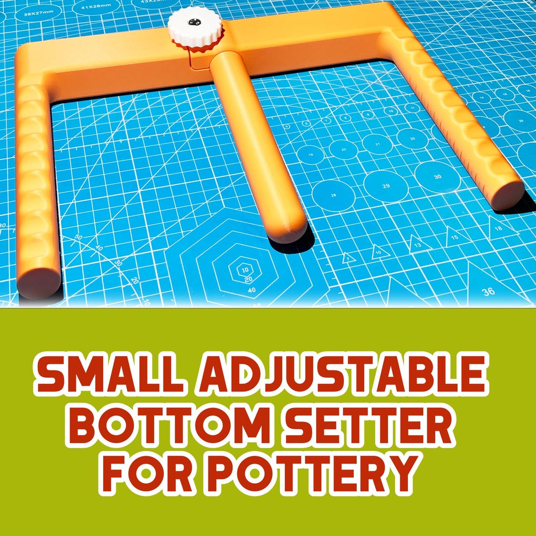 Small Pottery Base Setter and Clay Cutter, Adjustable Trident for ...