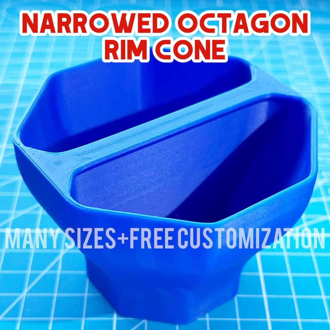 Narrowed Octagon Rim Cone for Pottery, Mug Bowl Plate Edge Former, 3D ...