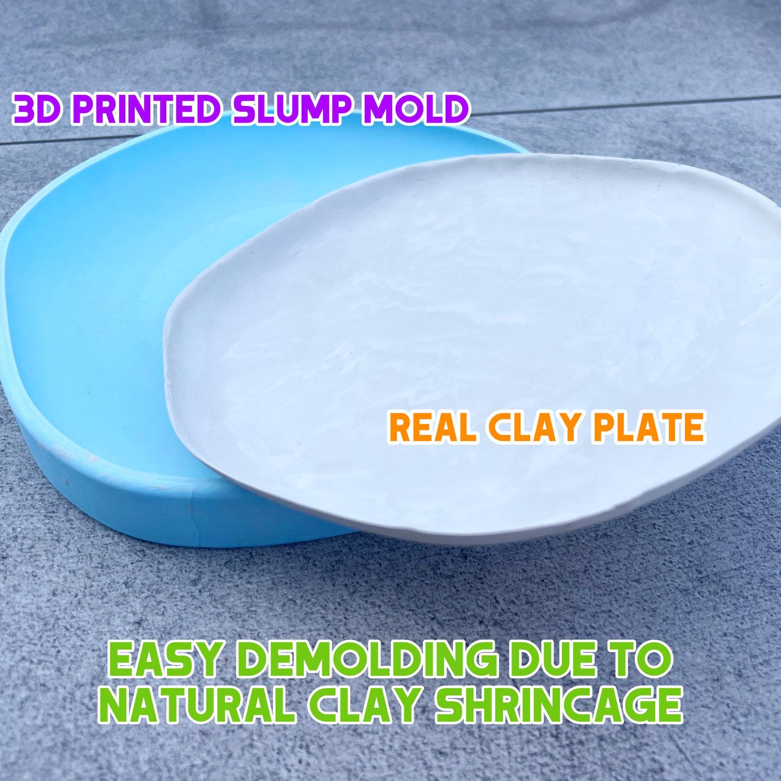Organic Plate Slump Mold | Plate Mold | Wabi-sabi Plate, Unique Slump ...