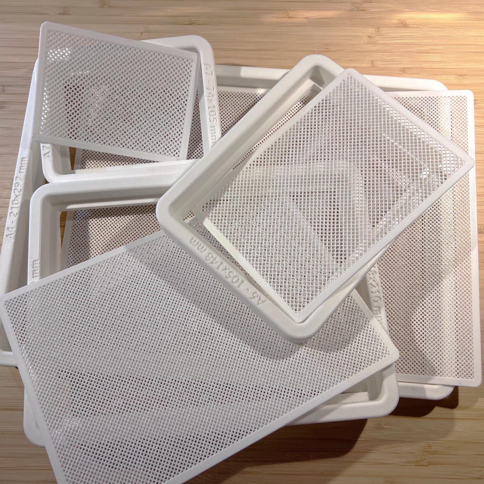 Deckles and Molds Set for Papermaking | Kit of A4, A5, A6 Paper Size ...