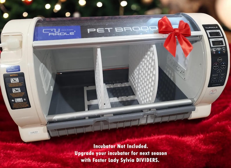 2 Removable Dividers for Pet Brooder Rcom Accessories Curadle ICU 90 ...