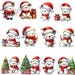 106 PNG Cute Christmas Clipart Bundle Santa, Snowman, Fairy, Nutcracker ...