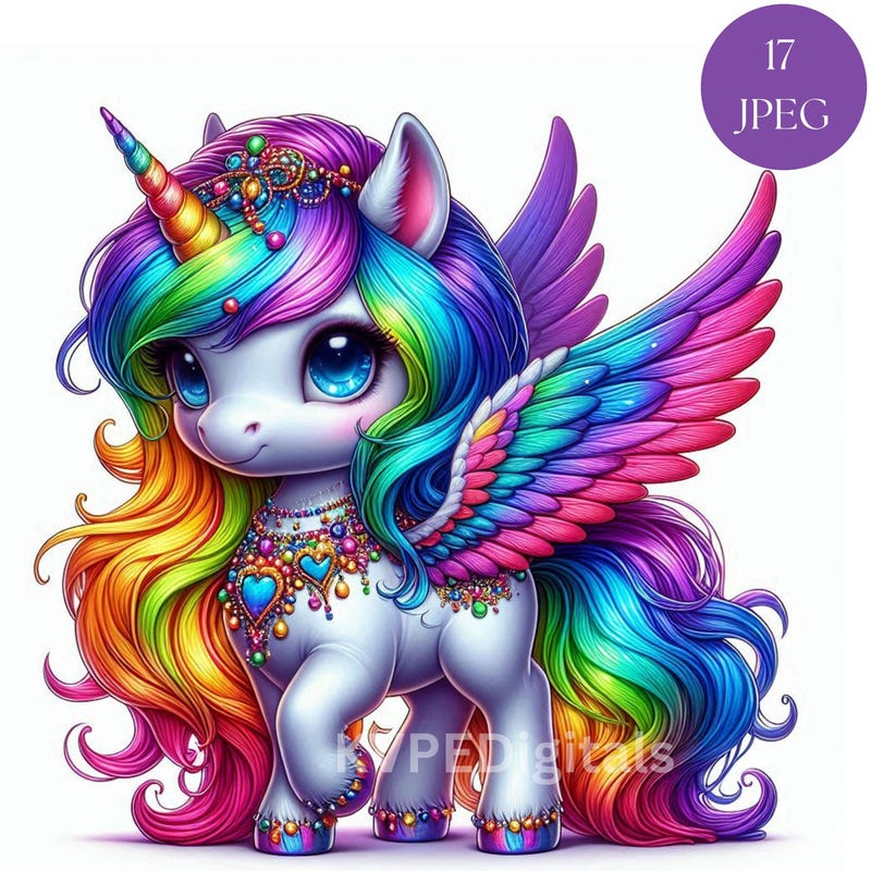 Unicorn Clip Art - Etsy