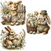 Easter Bunny Eggs Clipart Bundle, 26 PNG Cute Digital Printables for ...