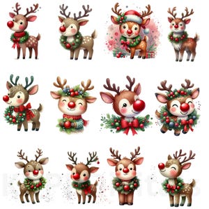 106 PNG Cute Christmas Clipart Bundle Santa, Snowman, Fairy, Nutcracker ...