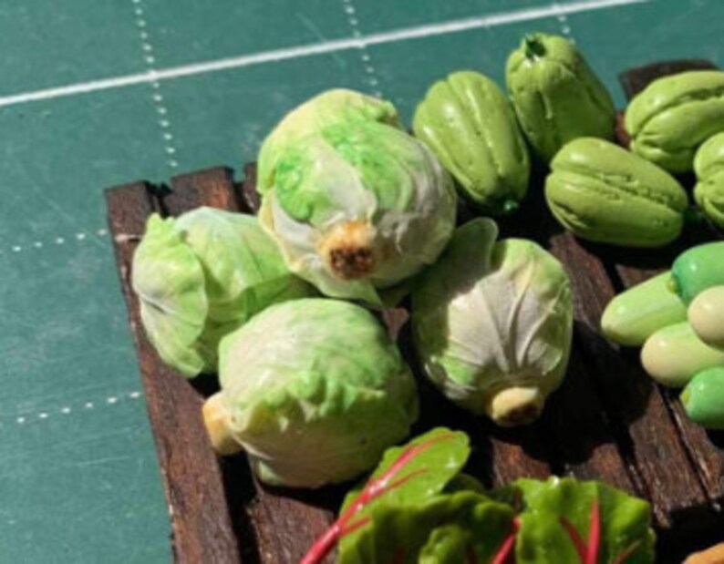 Miniature Cabbage Vegetable Fruit, Mini Bake,miniature Dollhouse ...