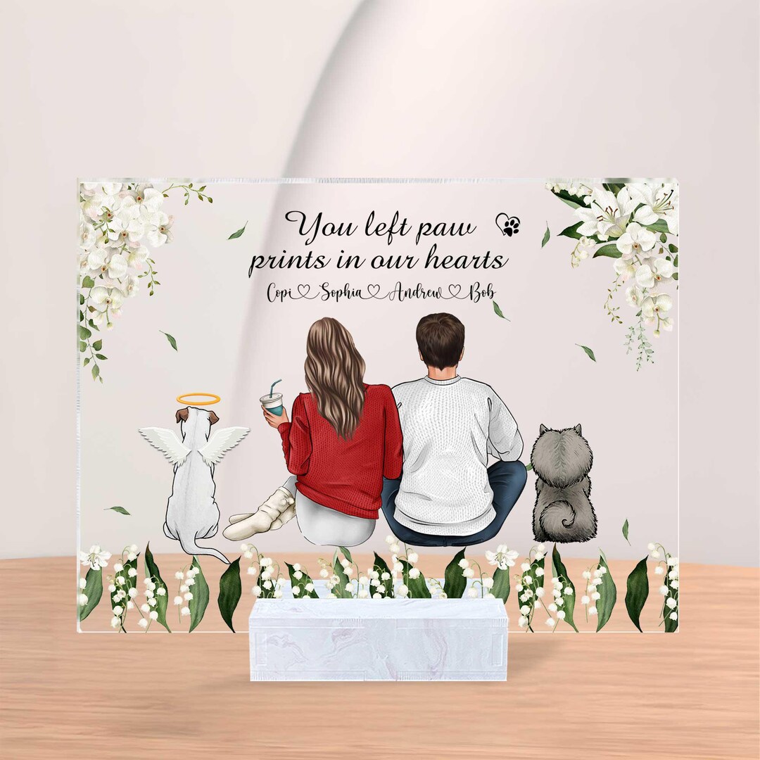Personalized Photo Owner and Pet Memorial Plaque, Pet Memorial Gifts ...