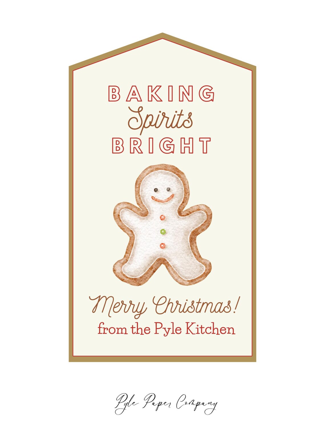 Printable Custom Christmas Gift Tags, Digital Custom Christmas Gift ...