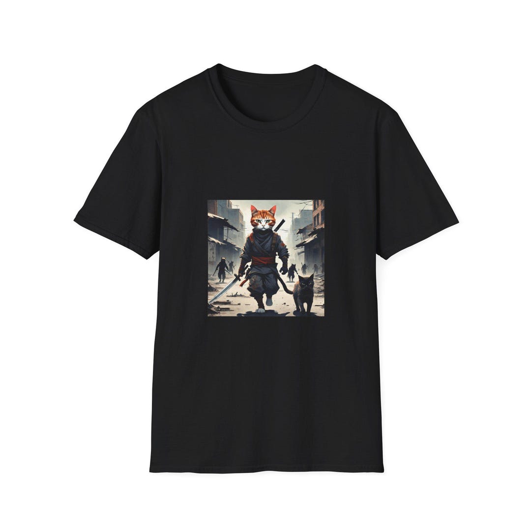 Ninja Cat 2 Apocalyptic Cityscape - Etsy