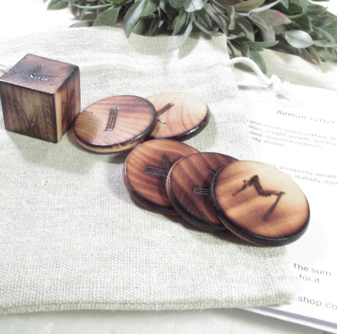 Roman Letters Rune Set Choose Rounds or Dice - Etsy