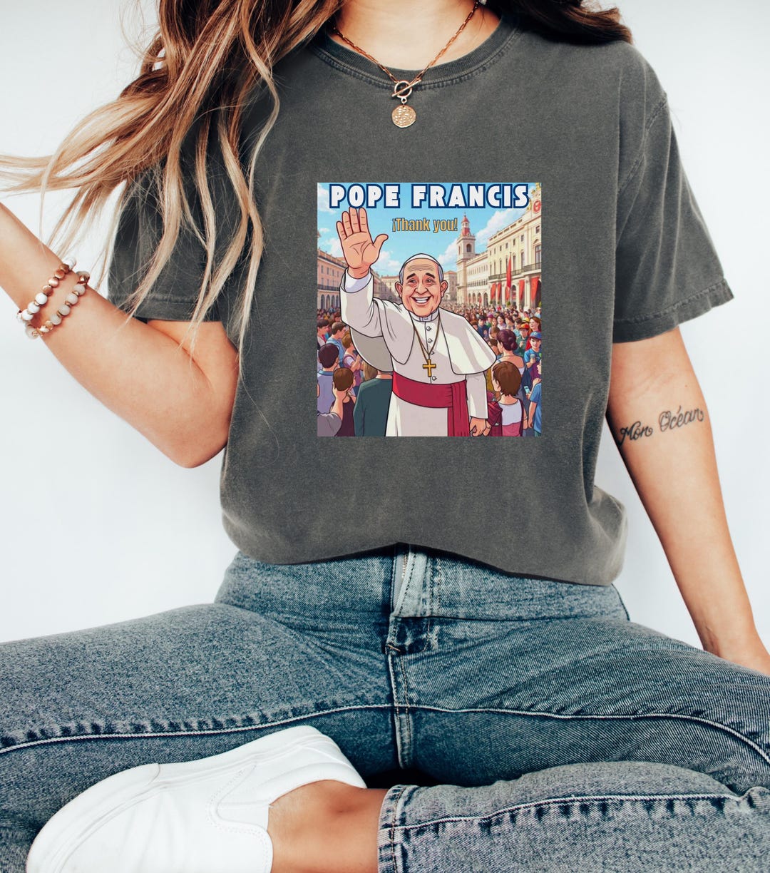 Pope Francis T-shirt, Pope Francis Homage T-shirt, Unisex Shirt for ...
