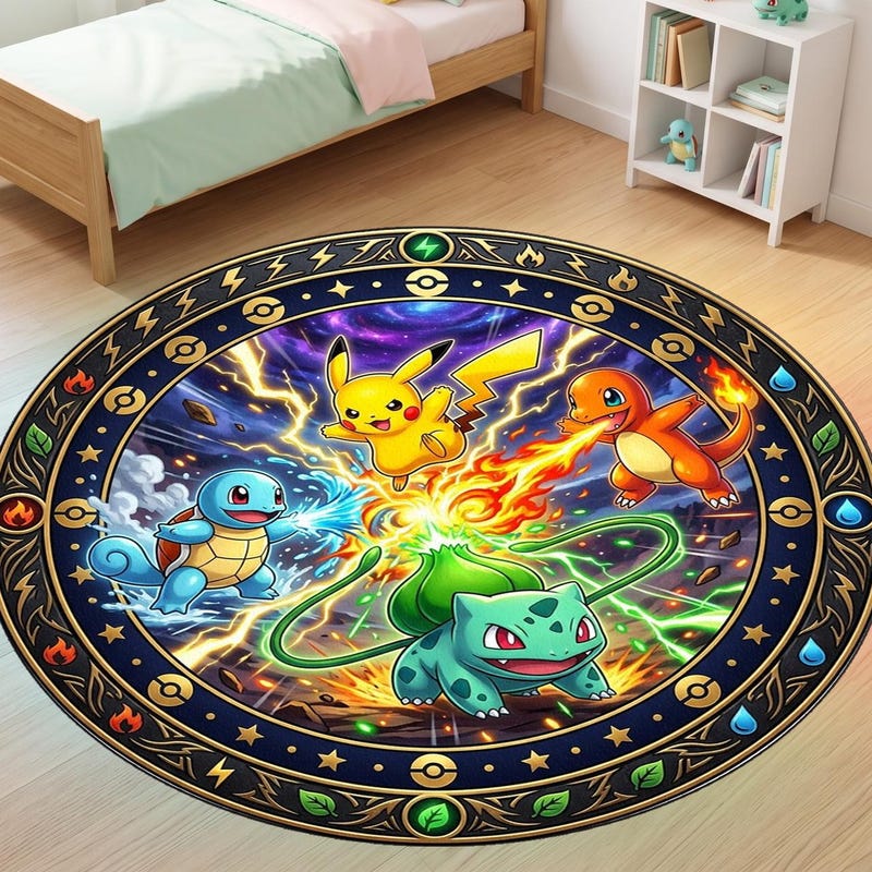 Custom Pikachu Rugs - Etsy