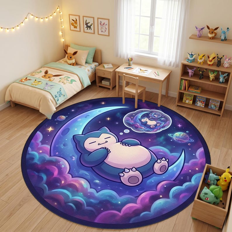 3D Anime Art Rug: Non-slip Soft Polyester - Etsy