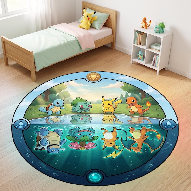 3D Anime Art Rug: Non-slip Soft Polyester - Etsy