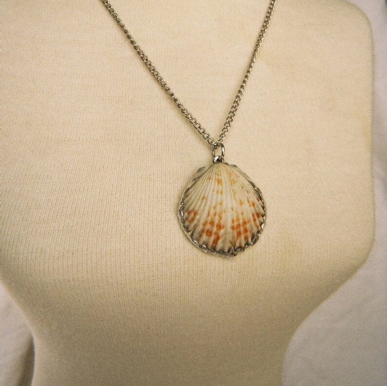 Handmade Soldered Spike Seashell Necklace in Style 'RAY' - Etsy