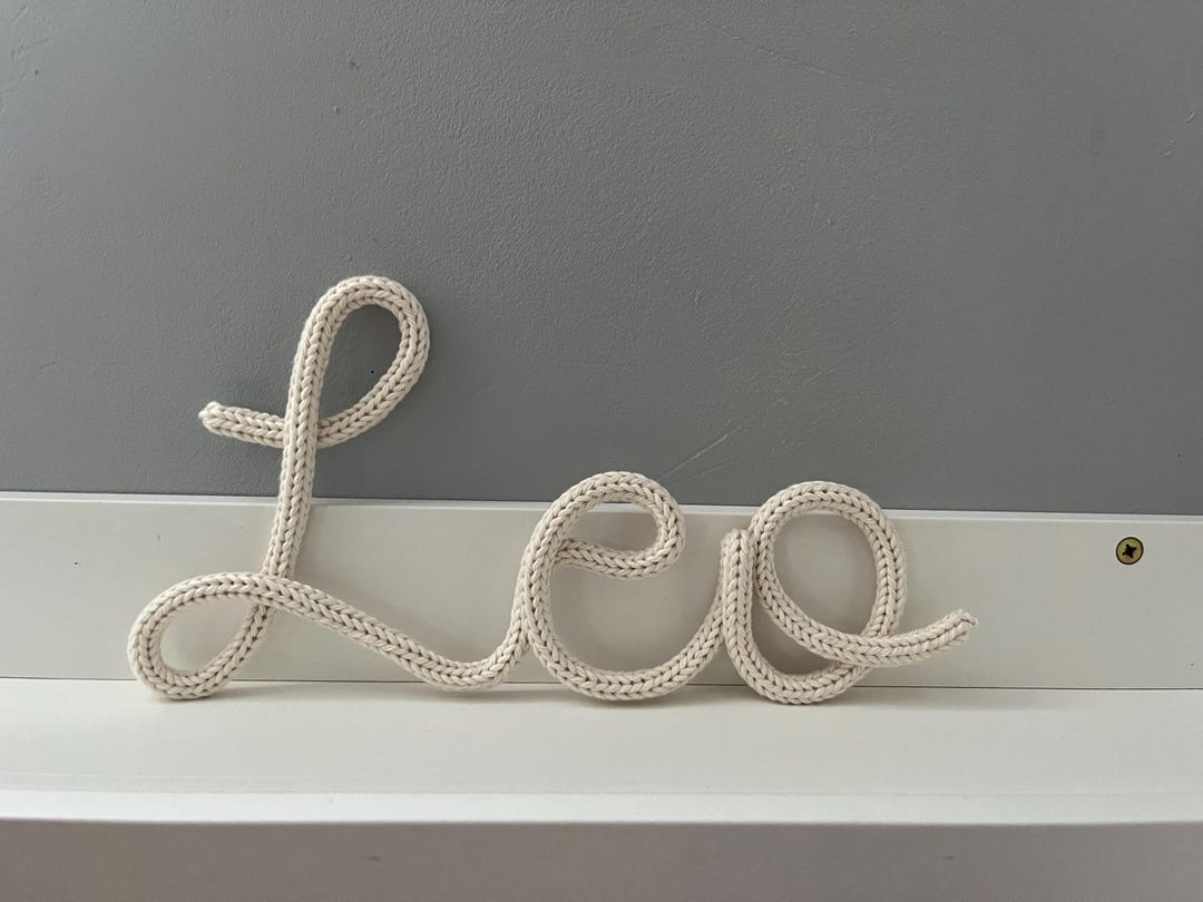Handcrafted Wire and String Name - Custom Nursery Kids Room Decor ...