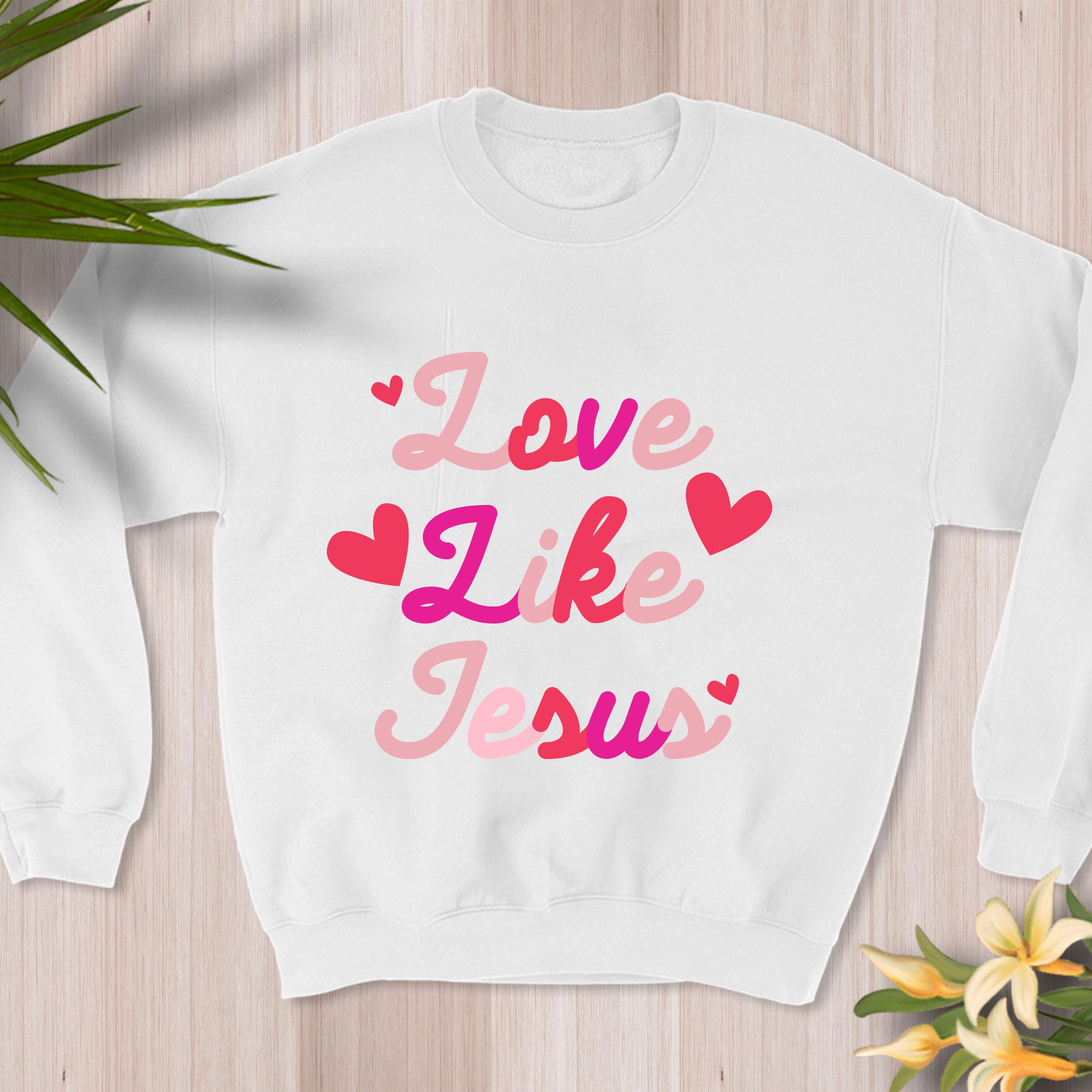 Love Like Jesus Valentines Day PNG & SVG Design - Etsy