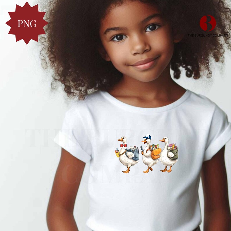 Cool Goose Back to School PNG | Funny Goose With Backpack | School ...