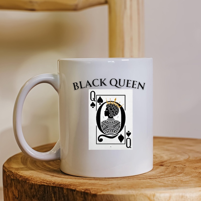 Black Queen Card Design | Black History Month PNG | African American ...