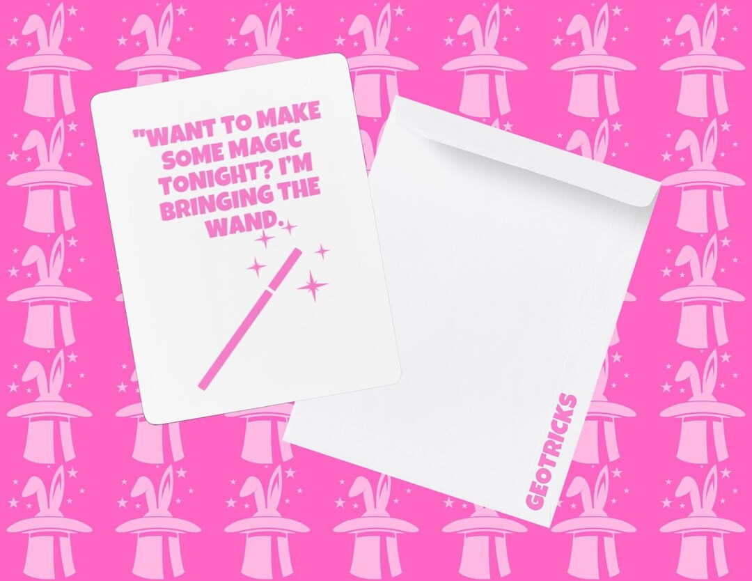 Printable Fun & Spicy Cards 4 Versions of 'want to Make Magic Tonight ...