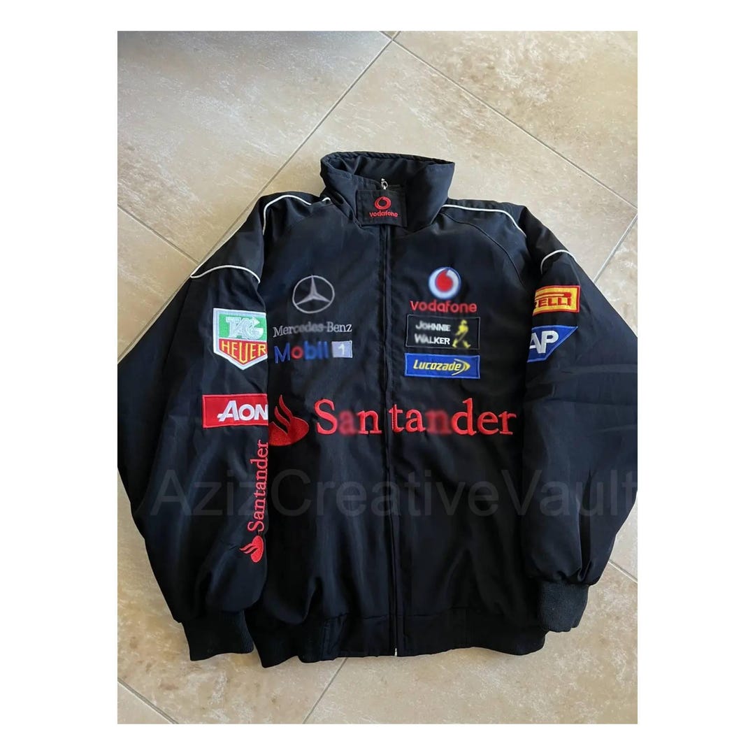 Santander X Mercedes Benz Racing Jacket, F1 Jacket, F1 AMG Racing ...