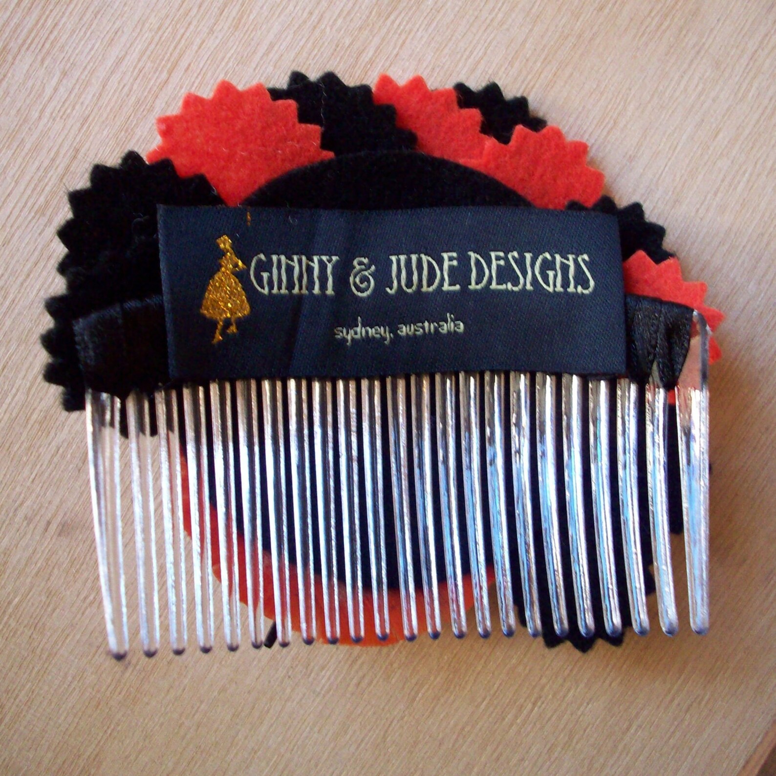 Felt and Feather Haircomb - 'regency Bird' Comb - Etsy