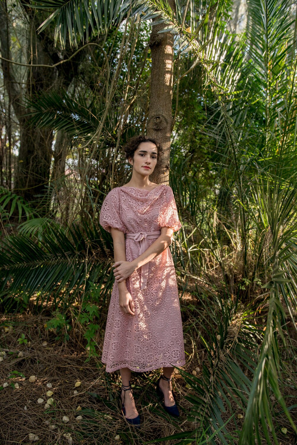 SALE - Three Ravens Puff Sleeve Dress in Downy Flake Lace - Etsy